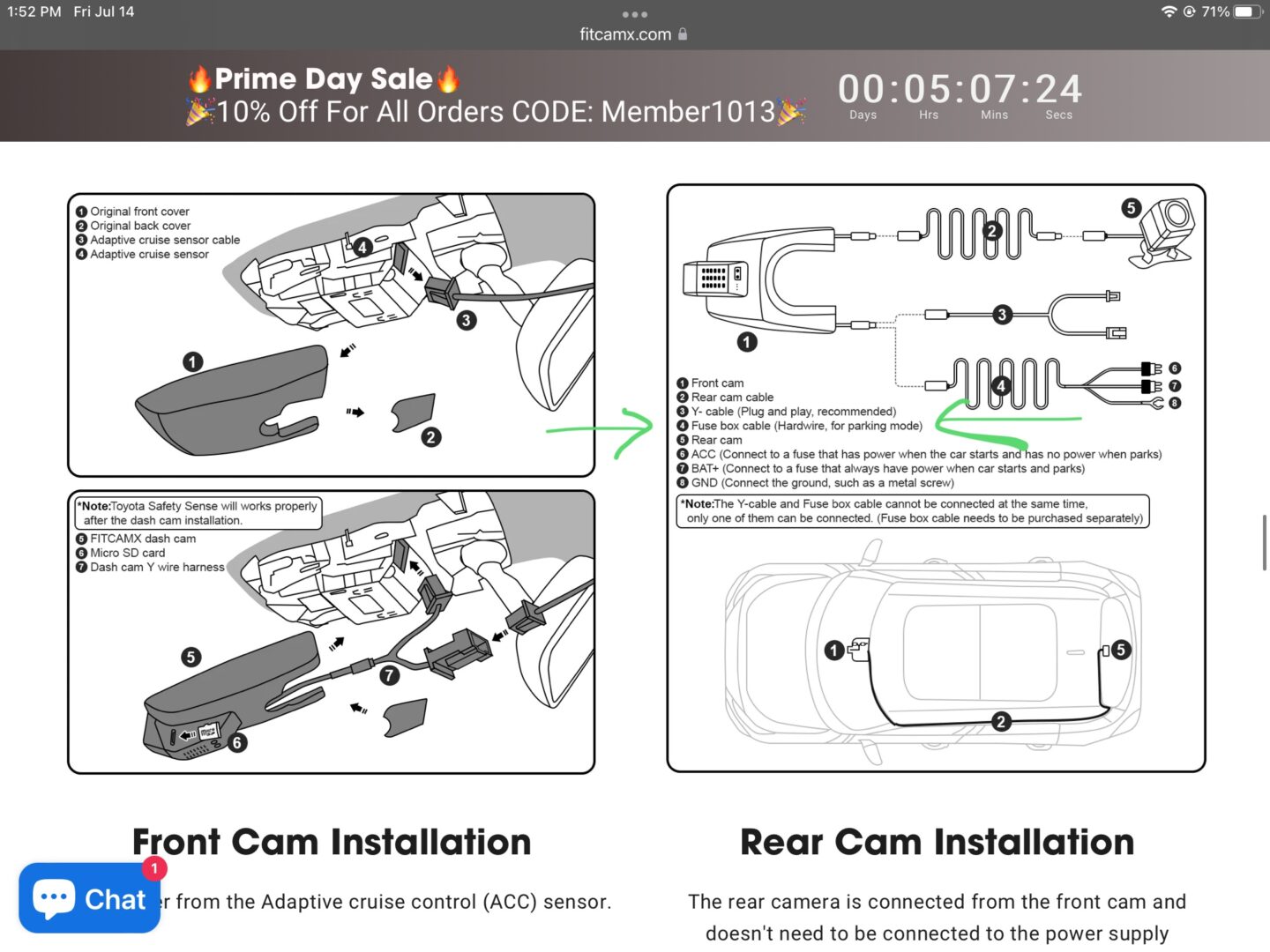 Dashcams Rav4 Prime XSE – CONFIDENT TO DIY